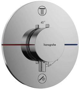 Hansgrohe ShowerSelect Comfort - Termostatická baterie pod omítku, pro 2 spotřebiče, chrom 15556000