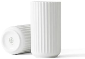 LYNGBY Porcelánová váza Vase White 15 cm, bílá barva, porcelán