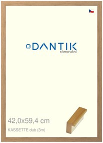 DANTIK rámeček 42x59,4 | KASSETTE dub (Plexi Čiré)