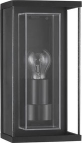 NV 9492710 Venkovní nástěnné svítidlo REGINA antracitový hliník a čiré sklo E27 1x12W 220-240V bez žárovky IP65 - NOVA LUCE