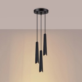 Sollux Lighting Závěsná lampa PRYSM 3P černá