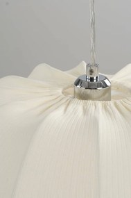 Krémové látkové závěsné svítidlo ø 42 cm Pion – Jotex