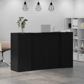 Recepční stůl černý dub 180 x 50 x 103,5 cm, konstrukční dřevo 3324170