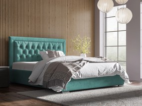 Luxusní postel 160x200 cm Gea Barva: Mintová - Kronos 26
