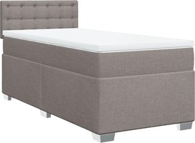 Box spring postel s matrací taupe 80x200 cm textil 3288033