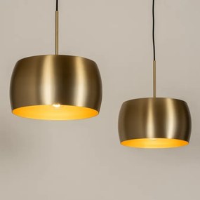 Závěsné designové svítidlo nad stůl Kaavi II Gold Look