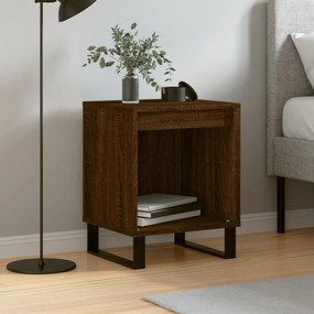 Noční stolek hnědý dub 40 x 35 x 50 cm kompozitní dřevo - Default Title