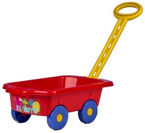 Dětský vozík Vlečka BAYO 45 cm červený Červená
