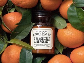 Paddywax – Apothecary vonná svíčka Orange Zest & Bergamot (Pomeranč a bergamot), 226 g