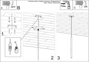 Sollux Lighting Závěsné svítidlo PASTELO 1 leštěné zlaté