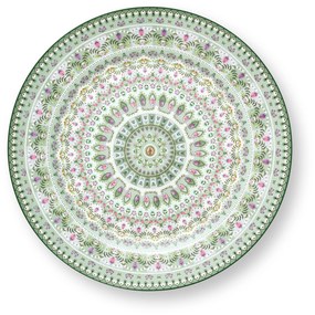 Pip Studio Lily & Lotus talíř Ø32cm, zelený (Velký porcelánový talíř)