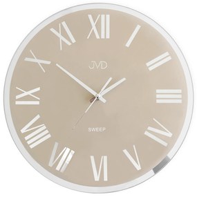 JVDLuxusní skleněné nástěnné hodiny s římskými čísly JVD NS22006.1