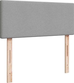 Box spring postel s matrací světle šedá 120 x 200 cm textil 3288148