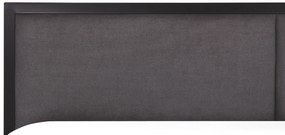 Kovová černá postel s šedou čelní deskou a rámem CLAMART 160 x 200 cm Beliani
