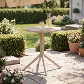 Skládací stůl Sky kulatý – taupe