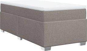 Box spring postel s matrací taupe 90x200 cm textil 3285106