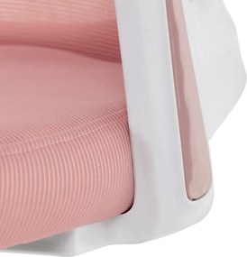 Ergonomická kancelářská židle EMILIE - růžová síťovina