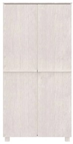 Šatní skříň HAMAR bílá 89 x 50 x 180 cm masivní borovice - Default Title