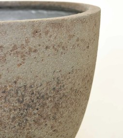 Kónický květináč VIRINGO, vláknocement, 33x29 cm, šedý