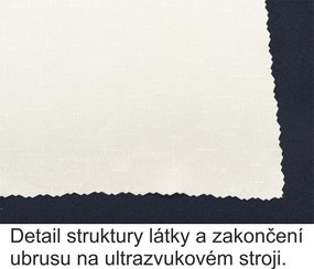 Ubrus teflonový bílý Rozměry: 140x280, Tvar: Ovál