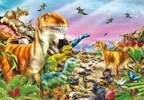 Clementoni PUZZLE Země dinosaurů / 104 dílků / od 6 let