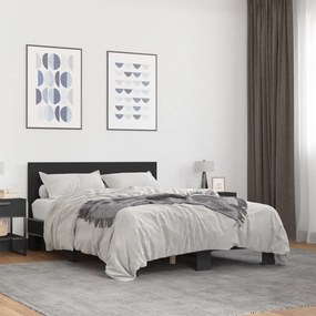 Rám postele černý 120 x 200 cm kompozitní dřevo a kov 3280197