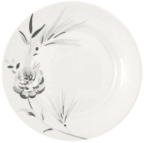 GreenGate Aslaug Porcelánový dezertní talíř White 20,5 cm