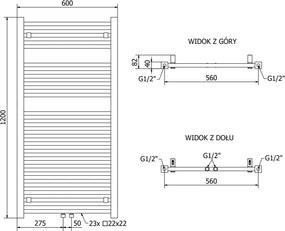 Mexen Pluton topné těleso 1200 x 600 mm, 718 W, černá, W106-1200-600-00-70