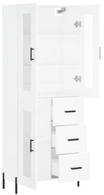 Skříň highboard bílá 69,5 x 34 x 180 cm kompozitní dřevo - Default Title