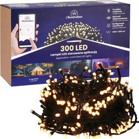 Venkovní LED světélka SMART 300 LED teplá bílá