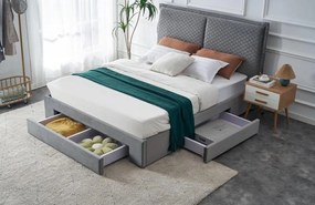 HALMAR, BECKY manželská postel s roštem 160x200 cm