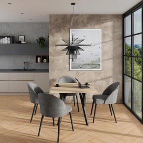 ADRK Furniture Sada stůl s židlemi RODOS 84 SE-ROD-84-S