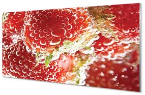 Skleněný panel mokré jahody 140x70 cm
