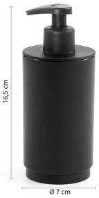 Gedy SHARON dávkovač mýdla na postavení, černá SH8014