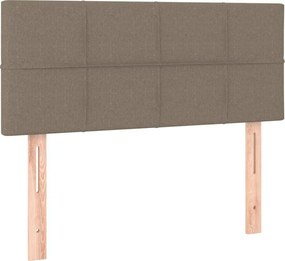 vidaXL Box spring postel s matrací a LED 80 x 200 cm textil [3133113] Barva: Tmavě šedá