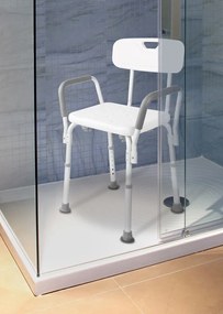 HomeLife Koupelnová židle výškově stavitelná