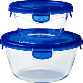 2x Nádoba Cook&Go Pyrex 0,7+1,6L
