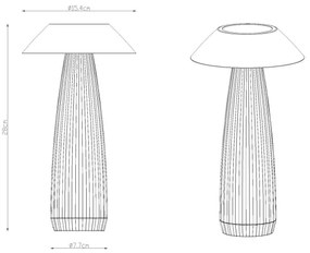 Globo 21021W - LED Stm. nab. dot. stolní lampa ILLUMI LED/1W/3,7V 3000K bílá