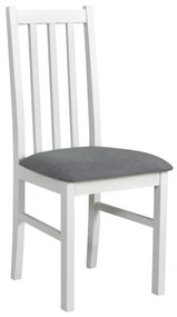 Drewmix Jídelní židle BOS 10 - doprava zdarma dřevo bílá, potahový materiál látka s doplatkem