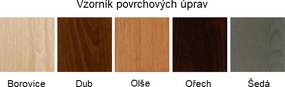 Postel z masivu borovice - jednolůžko 200x90 cm - MAX 126