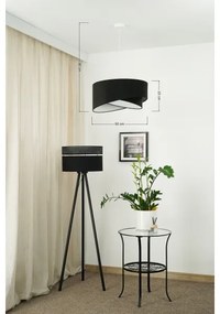 Brilagi - LED Lustr na lanku LYRA 1xE27/15W/230V černá/bílá