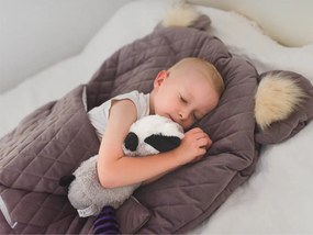 Kinder Hop Spací pytel s oušky pro kojence i starší děti DREAM CATCHER hnědý Rozměr: 120x60 cm