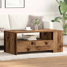 vidaXL Konferenční stolek 102x55x42 cm kompozitní dřevo [862733] Barva: Staré dřevo