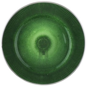 Zelený skleněný talíř 137307