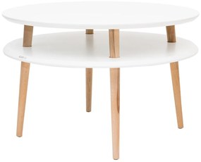 OnaDnes -20% Bílý lakovaný konferenční stolek RAGABA UFO 45 x 70 cm