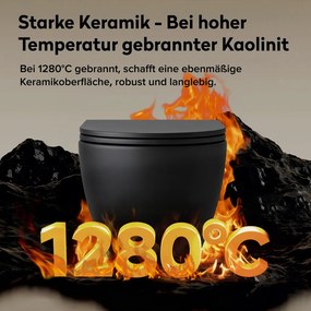 design stojící klozet DOPORRO DZ108 WC - BLACK - soft close