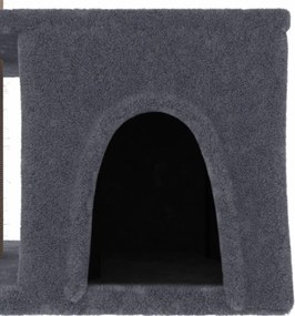 Škrabadlo pro kočky se sisalovými sloupky tmavě šedé 48 cm 171788