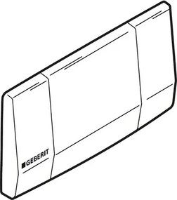 Geberit 200F pochromovaná matná / Ovládací tlačítko splachování / pro