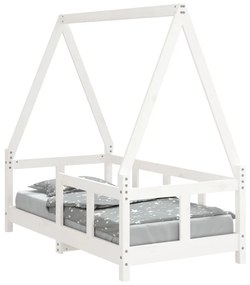 vidaXL Dětská postel bílá 70 x 140 cm masivní borové dřevo