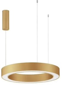 LED lustr Morbido 60 zlaté s dálkovým ovládáním